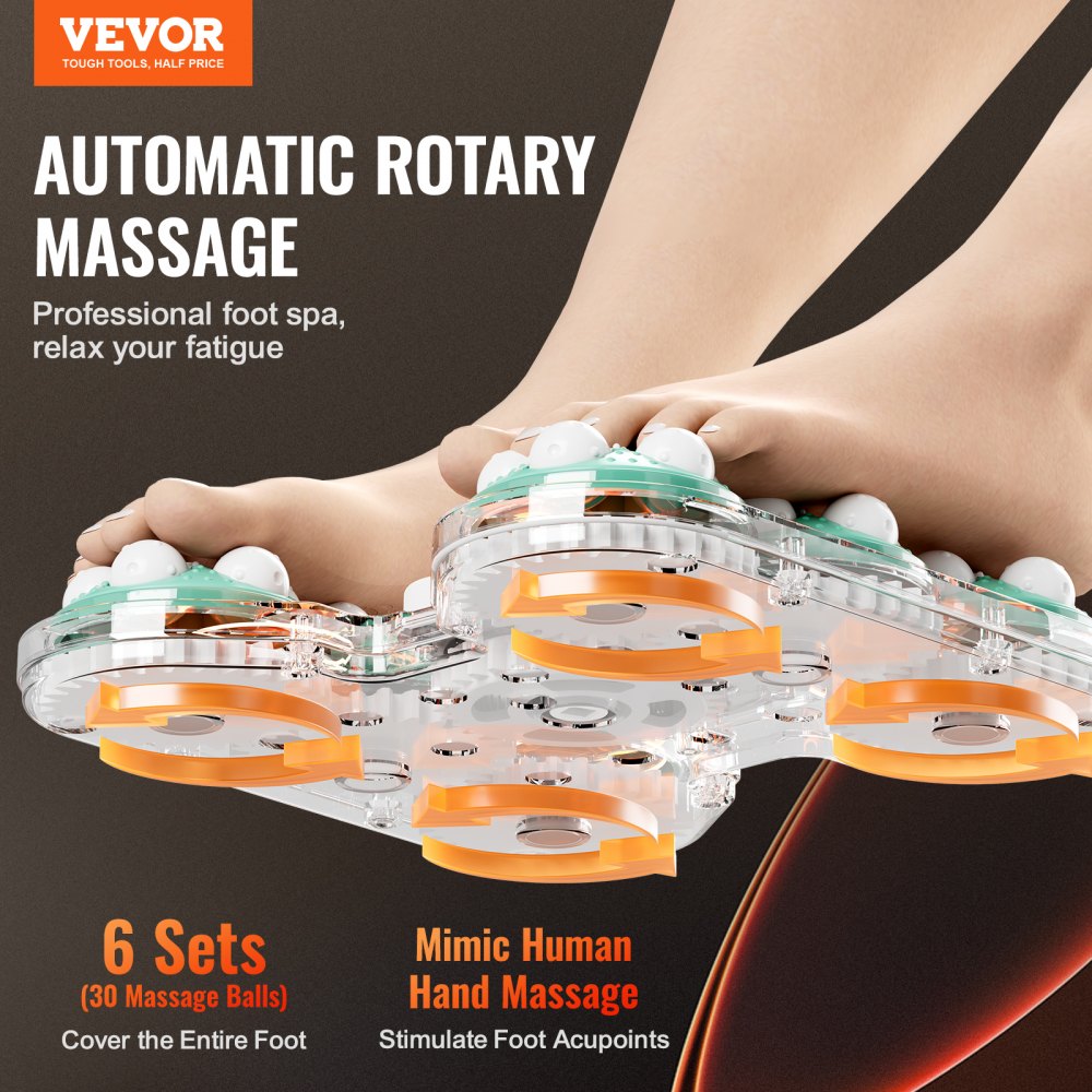VEVOR Collapsible Foot Spa Bath Massager 95°F - 118°F Pedicure Foot ...