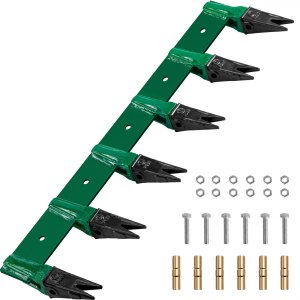 VEVOR Bucket Tooth Bar, 46'' Bolt on Tooth Bar, with 6 Weld-on Shanks ...