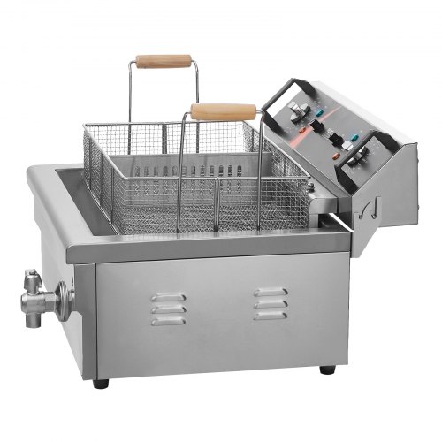 VEVOR Commercial Electric Deep Fryer Countertop Deep Fryer 3000W 30.6Qt ...