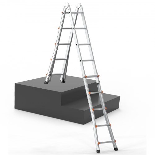 VEVOR Telescoping Ladder A Frame 17FT / 5120 mm Extension Multi ...