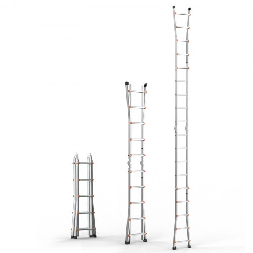 VEVOR Telescoping Ladder A Frame 19 FT Extension Multi-Function for ...