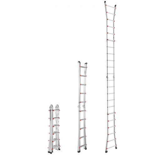 VEVOR Telescoping Ladder A Frame 20 FT Extension Multi-Function for ...