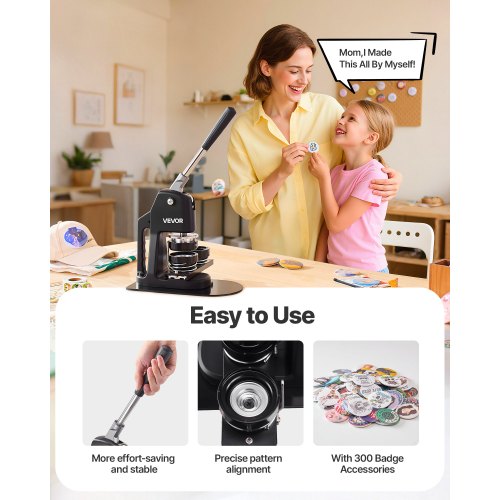 VEVOR Button Maker - Craft Custom Buttons with Ease