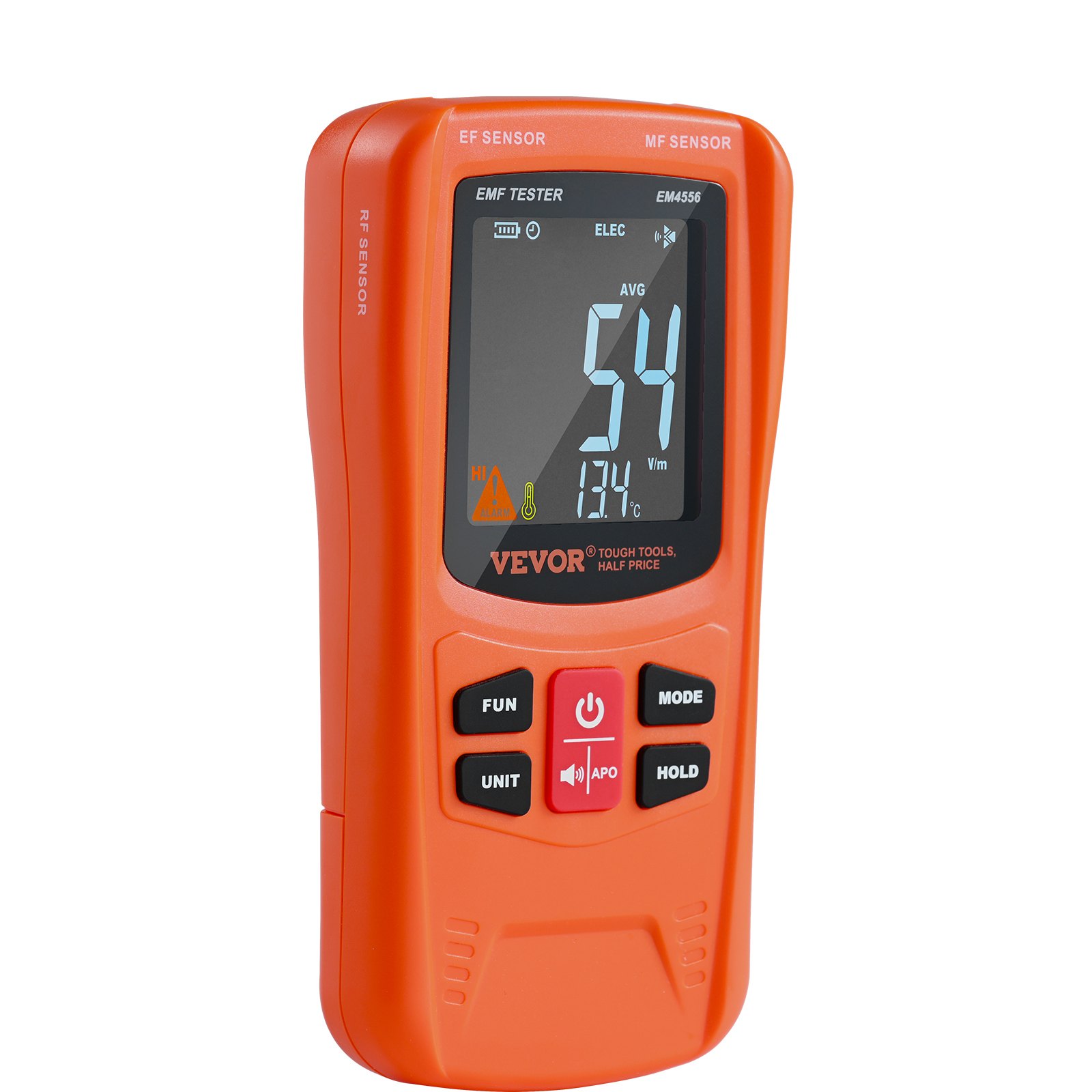 VEVOR 3-in-1 EMF Meter, 5Hz-6GHz, Handheld Rechargeable Electromagnetic ...