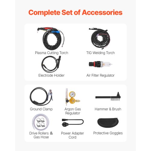 3 in 1 Plasma Cutter Welder Machine CT-520E TIG/MMA Plasma Cutter Combo ...