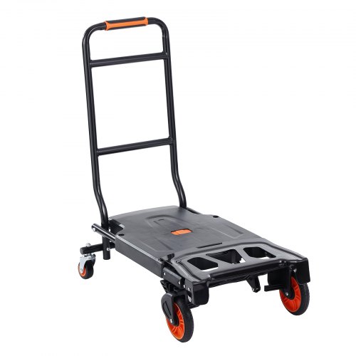 VEVOR Aluminum Hand Truck, 2 in 1, 300 lbs Load Capacity, Heavy Duty ...