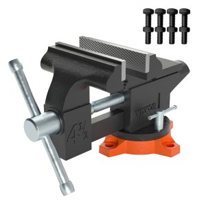 VEVOR Bench Vise, 4.5-inch Jaw Width 3.3-inch Jaw Opening , 240-Degree ...
