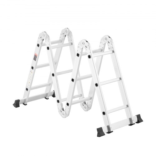 Multi-Purpose Folding Ladder 7-in-1 3 Step 12ft Reach Height for Work ...