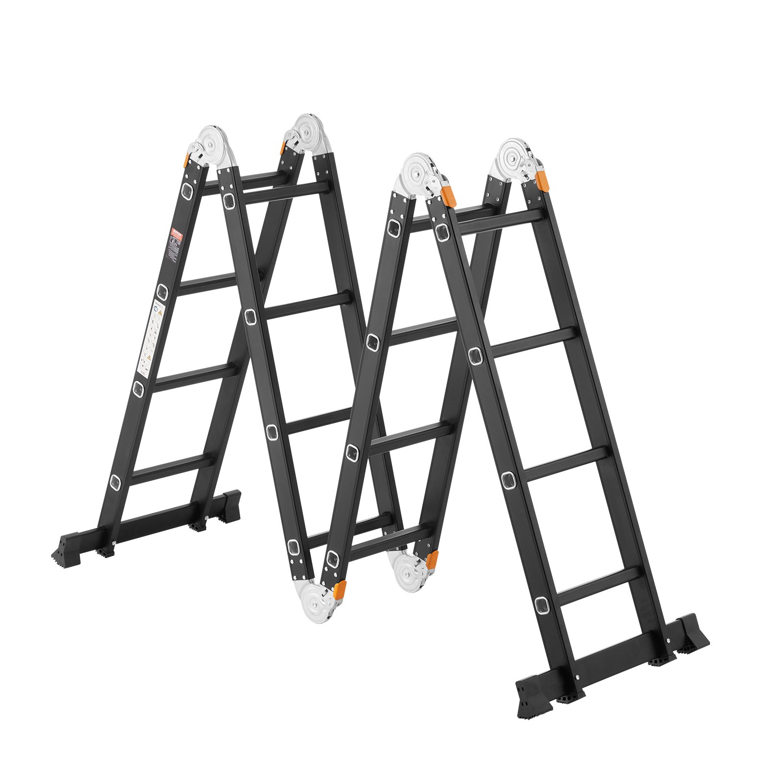 VEVOR Multipurpose Ladder – 7-in-1 Folding, 15.5ft, 330 lbs