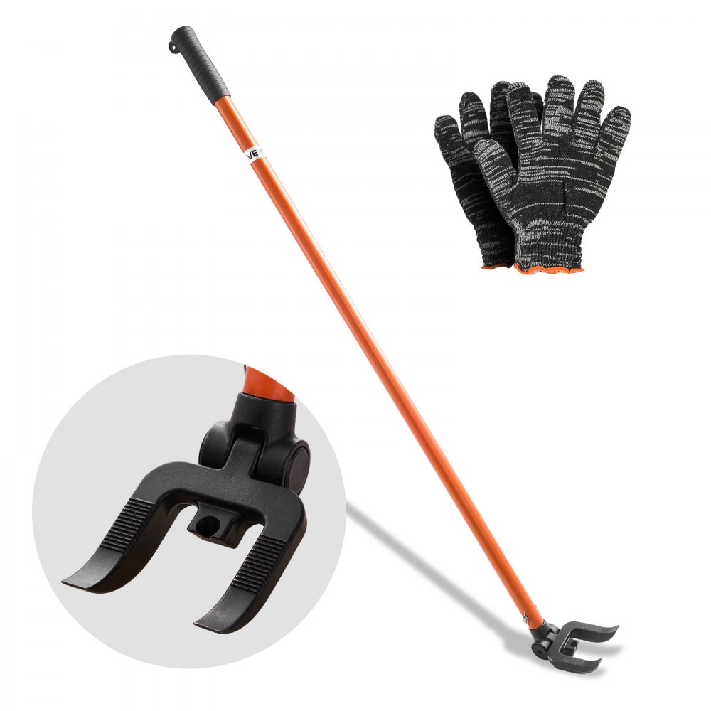 VEVOR Pallet Buster Tool, 44 Inch Carbon Steel Handle Wrecking Pry Bar ...