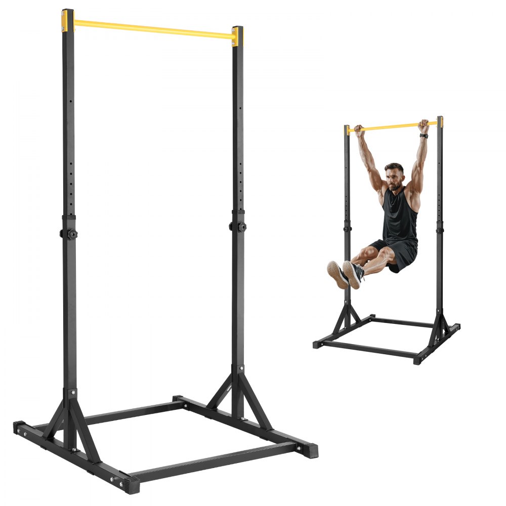 VEVOR Power Tower Pull Up Bar Station, Multi-Function Dip Station with ...
