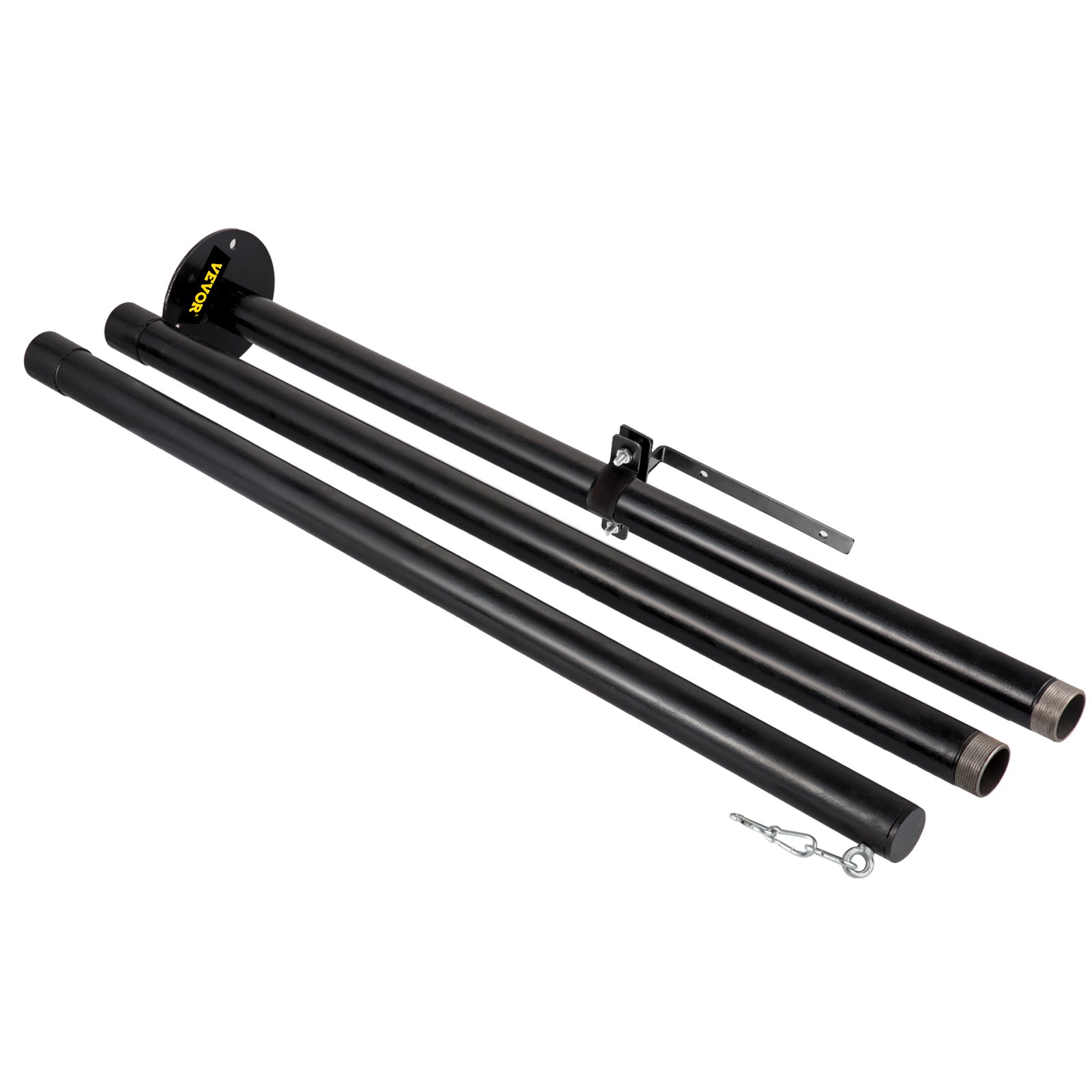 VEVOR String Light Pole, 9.6ft Light String Pole, 1.75in Patio Light ...