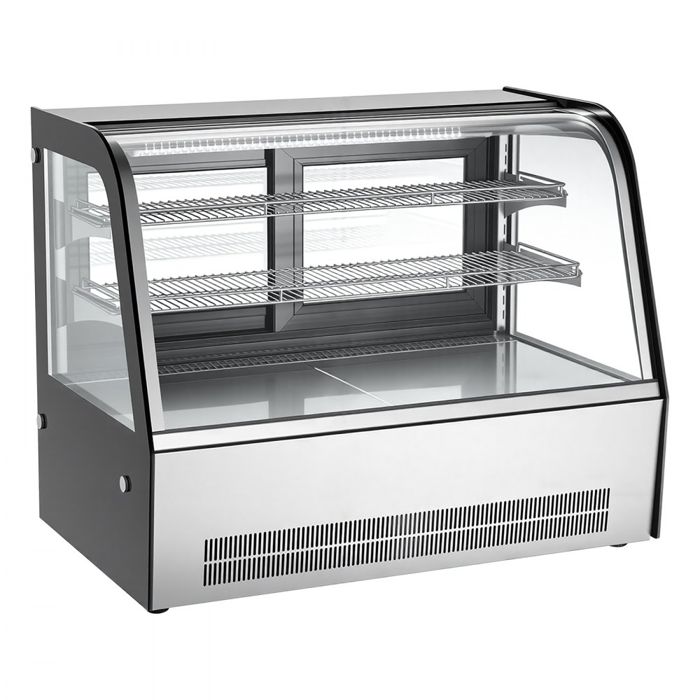 VEVOR Refrigerated Display Case, 5 Cu.Ft./145L Countertop Pastry ...
