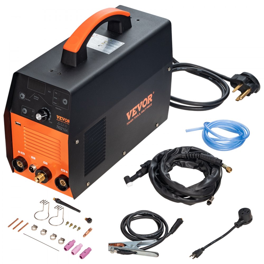VEVOR 210Amp TIG Welder, Welder TIG 3 in 1, 110/220V Dual Voltage HF ...