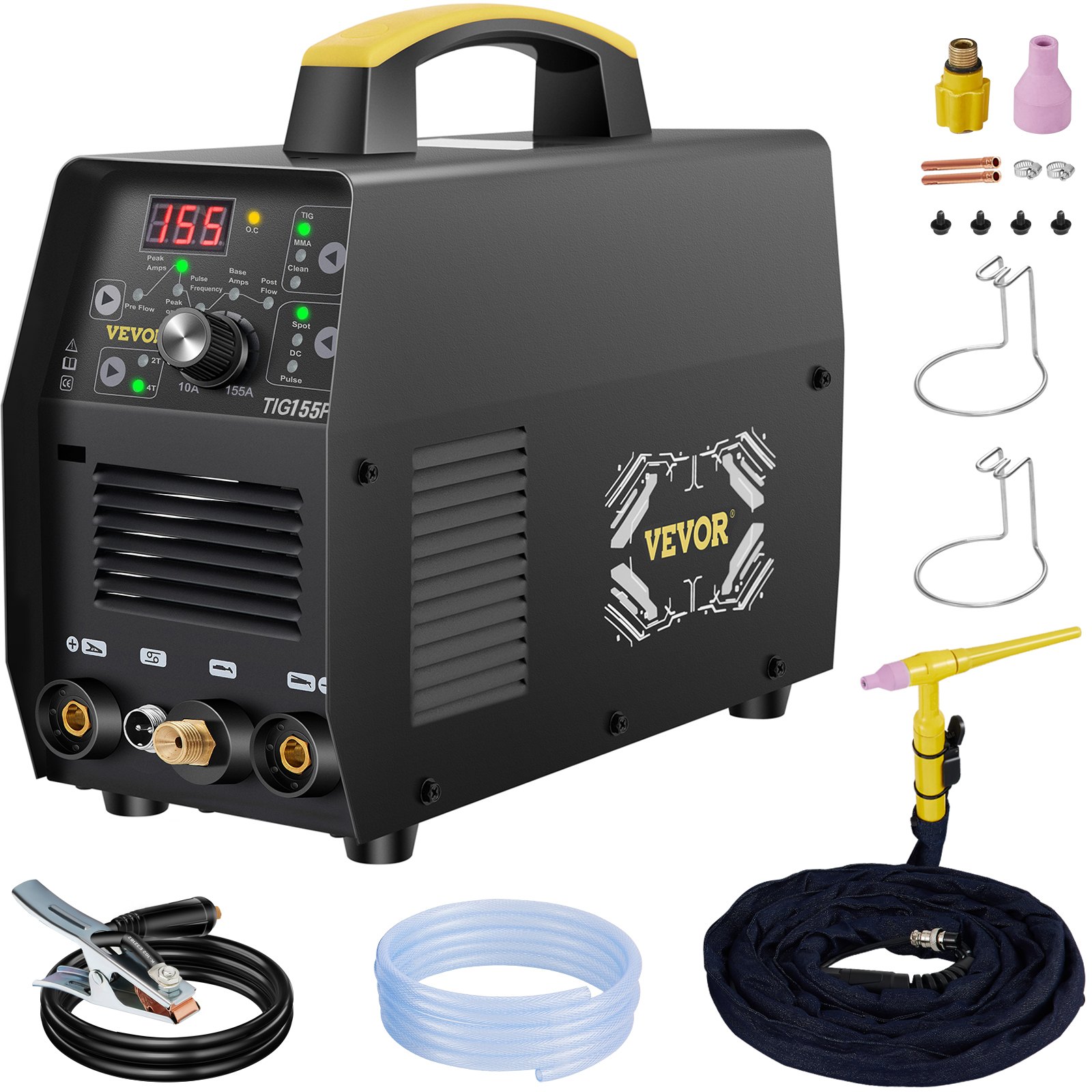 VEVOR TIG Welder 3 in 1, 110V High Frequency TIG/Stick/Clean Welding ...