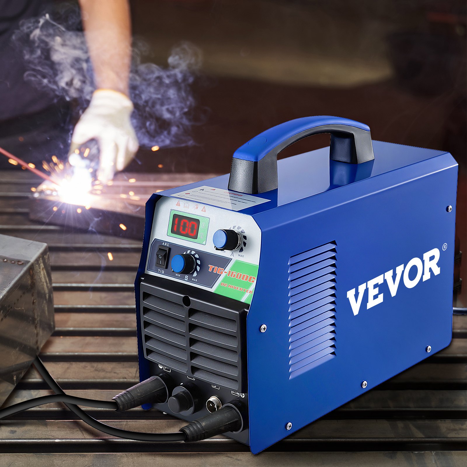 TIG-160DC, 160 Amp TIG Torch Stick ARC DC Inverter Welder IGBT 110/220V ...