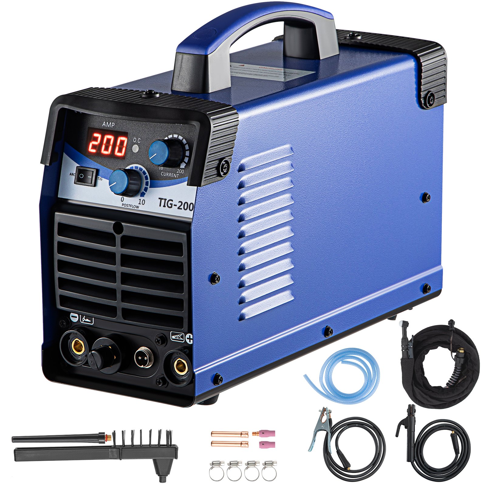 TIG-200, 200 Amp TIG Torch Stick ARC DC Inverter Welder 110/220V Dual ...