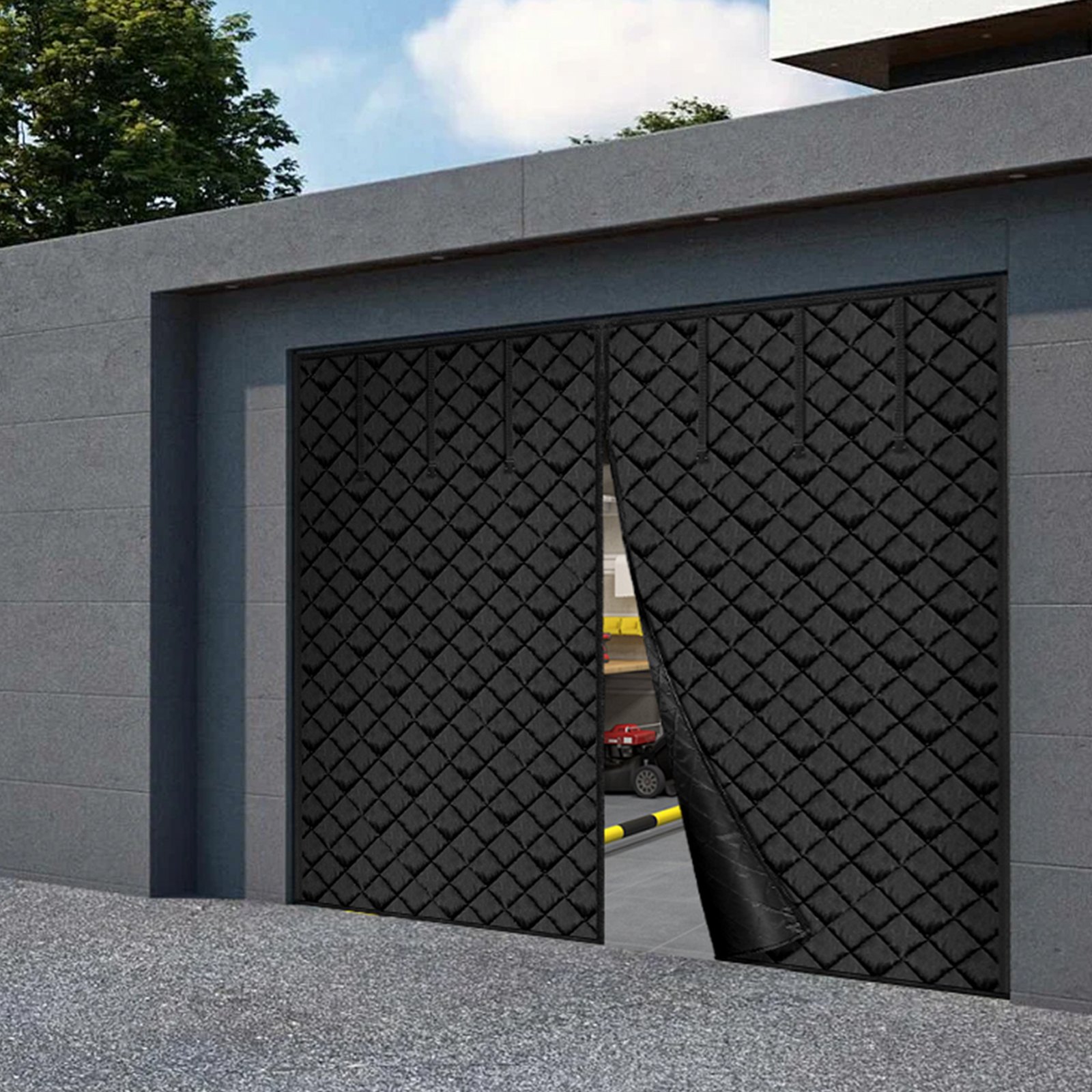 VEVOR Garage Door Screen for Winter 8.3 x 7.15 ft Garage Door ...