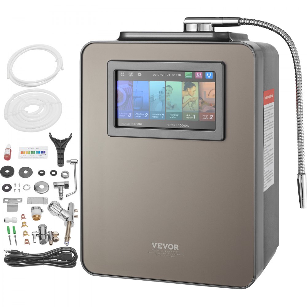 VEVOR Alkaline Water Ionizer Machine, pH 2.5-11.2 Alkaline Acidic ...