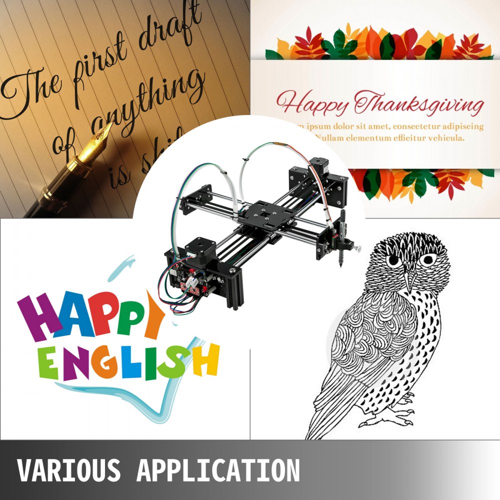 VEVOR XY Plotter 2 Axis Drawing/Painting/Writing Robot CNC Router Kit ...
