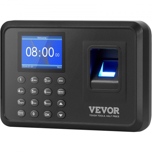 VEVOR Time Clock, Fingerprint Time Clocks for Employees Small Business ...
