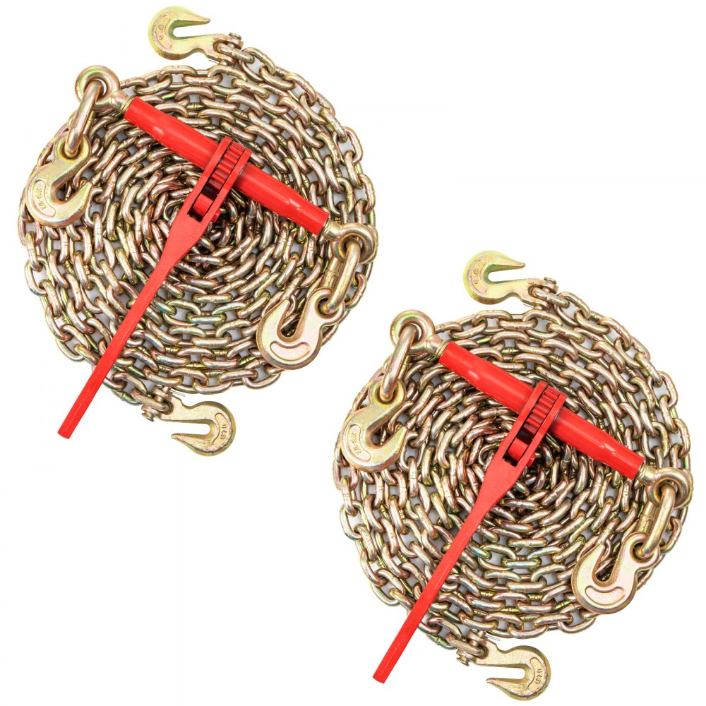 VEVOR Chain Load Binder, 5/16"-3/8" Tie Down Kit w/ 8800LBS Working ...