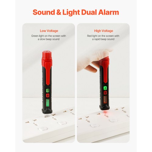 VEVOR Voltage Tester Non-Contact Voltage Tester Pen with Adjustable ...