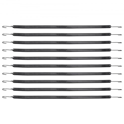 VEVOR 50 Pcs Flat Bungee Cord Set 19.8 mm Heavy Duty Bungee Straps with ...