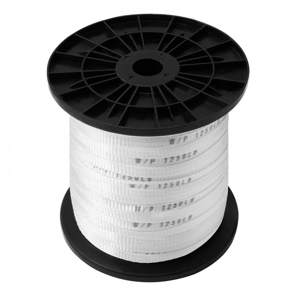 VEVOR Polyester Pull Tape, 1/2" x 528' Mule Tape Flat Rope, 1250 lbf ...