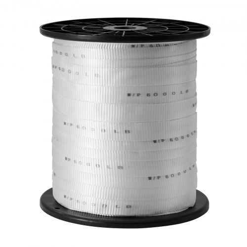 VEVOR Polyester Pull Tape, 1" x 528' Mule Tape Flat Rope, 6000 lbf ...