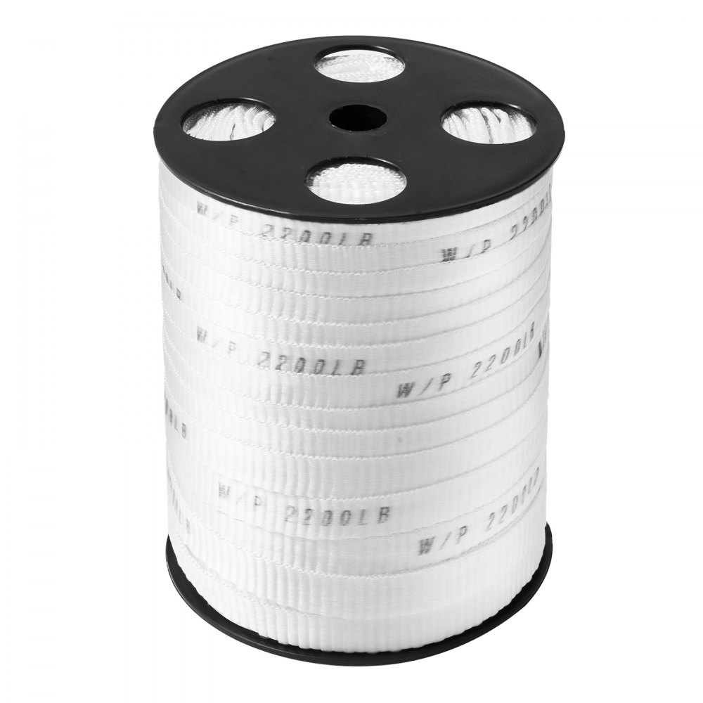 VEVOR Polyester Pull Tape, 5/8" x 318' Mule Tape Flat Rope, 2200 lbf ...