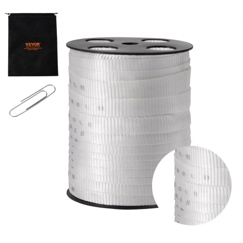 VEVOR Polyester Pull Tape, 3/4" x 265' Mule Tape Flat Rope, 2500 lbf ...