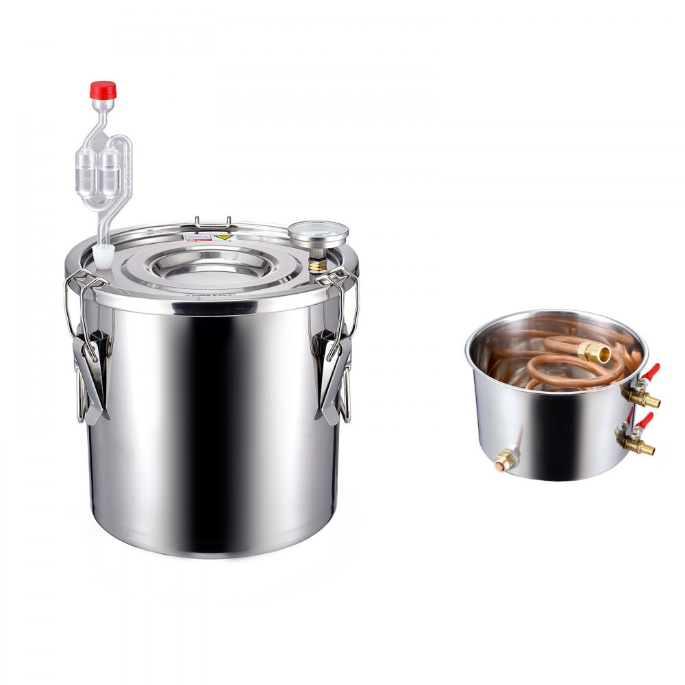 VEVOR Alcohol Distilling Kit – 3 Gal Stainless Steel Still