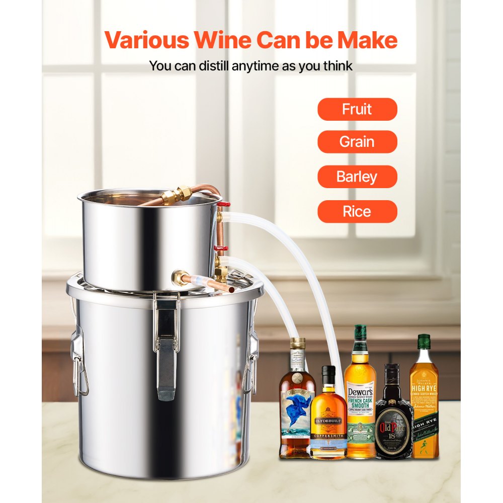 VEVOR Alcohol Still for Sale – 3 Gal, 11.4L Distiller Kit