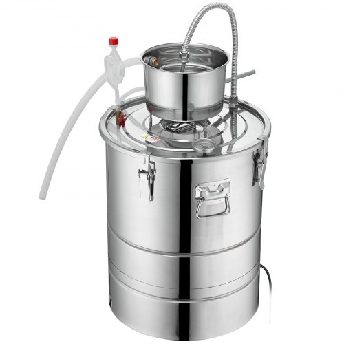 VEVOR Alcohol Still, 9 Gal 30L Water Alcohol Distiller, Home Distillery ...