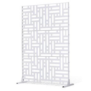 VEVOR Ecran de intimitate metalic, 47" lățime x 76" înălțime, separator ...