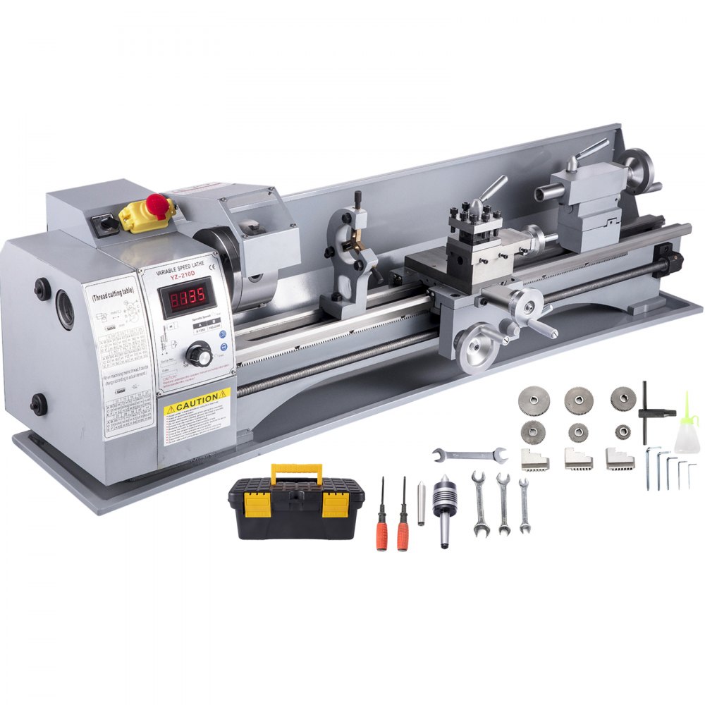 VEVOR Metal Lathe, 8.3 x 31.5 inch Mini Lathe Machine, 2500 RPM ...