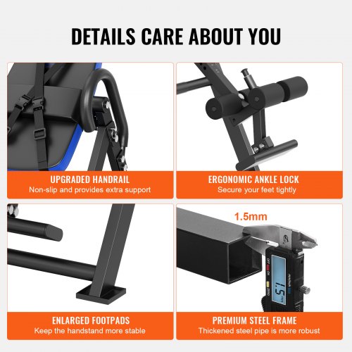 VEVOR Inversion Table Foldable Strength Training Equipment Hang ...