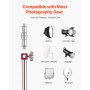 Heavy Duty Light Stand with Casters Max Height 10.5ft/320cm Tripod ...