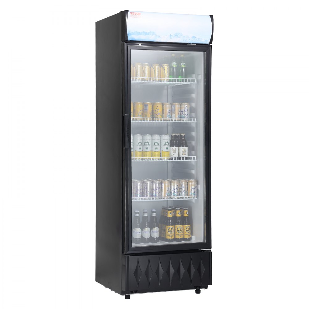 VEVOR Commercial Merchandiser Refrigerator, 9.7 Cu.Ft / 275L Beverage ...