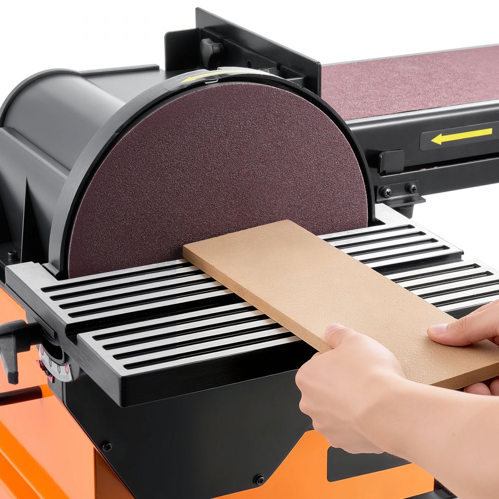 VEVOR Belt Sander with Stand – 6×48 in & 9 in Disc, 800W