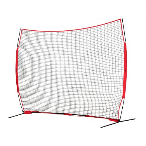 VEVOR Barricade Backstop Net, 12x9 ft Ball Sports Barrier Netting ...