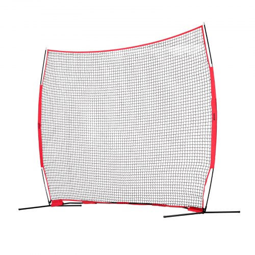 VEVOR Barricade Backstop Net, 12x9 ft Ball Sports Barrier Netting ...