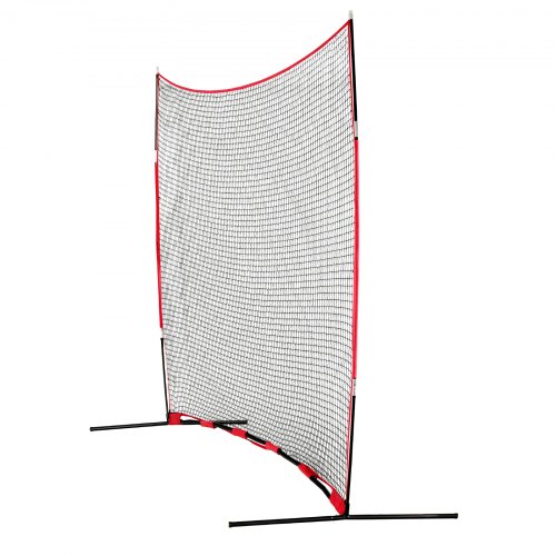 VEVOR Barricade Backstop Net, 16x10 ft Ball Sports Barrier Netting ...