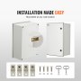 VEVOR Fiberglass Enclosure 23.6 x 15.7 x 9.1" Electrical Enclosure Box ...