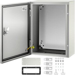 Coffret électrique en acier VEVOR 40,6 x 30,5 x 15,2 cm, boîtier de ...