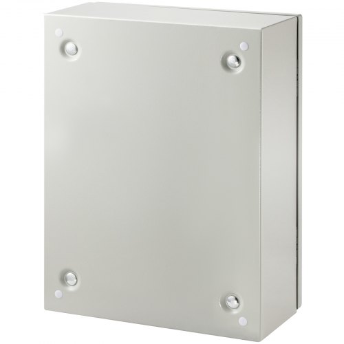 VEVOR Carbon Steel Electrical Box, 16x12x6 inches, Hinged Cover, IP66 ...