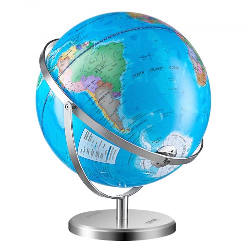 VEVOR Illuminated World Globe with Stand, 13 in/330.2 mm, Educational ...