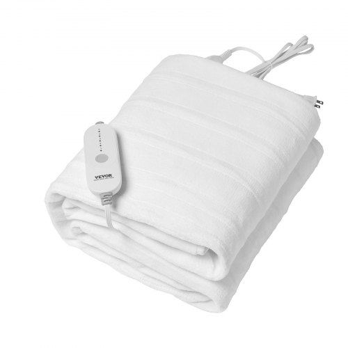 VEVOR Heated Mattress Pad 78x80 in King Electric Warmer Coral Fleece ...