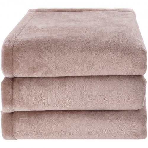 VEVOR Heated Blanket Electric Throw, 100" x 90" King Size, Soft Flannel ...